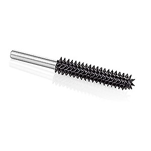 Kutzall Extreme Ball Nose Burr, 1⁄8" Shaft, Very Coarse - Woodworking Attachment for Dremel, Foredom, DeWalt, Milwaukee. Abrasive Tungsten Carbide 1⁄8" (3.1mm) Dia. X 7⁄8" (22.2mm) Length, BNX-18-EC