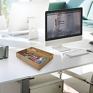 Aviboo Cabinet Drawer Organizer and Storage Tray Box Dividers Set Made of Bamboo Wood, Multipurpose Holder for Craft, Sewing, Office, Bathroom, Kitchen (1, 5.9x9.1x2.2 inch)