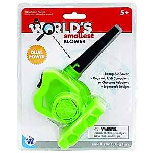 Westminster, Inc. World's Smallest Blower - Real, Working, Tiny, Dual Powered Leaf Blower