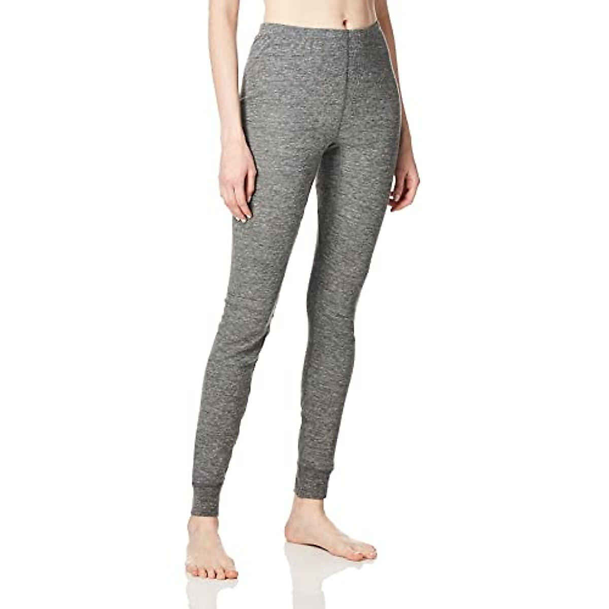 Fruit of the Loom Women's Micro Waffle Thermal Bottom, Medium, Smoke Heather