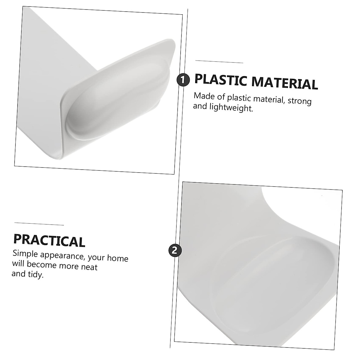 Zerodeko Water Tray Wall soap Dish Wall Hand Soap Dispenser Wall Mount drip Tray Bathroom Drip Tray Droplet Tray Drinking Water Machine Dispenser Foam Spray White Dispensing Tray Plastic