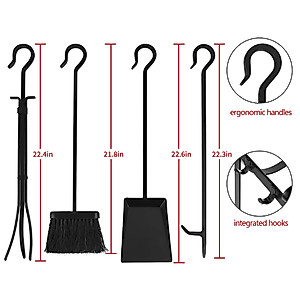 Amagabeli Large Canvas Firewood Carrier Log Tote Bundle 31.6in Large Firewood Rack Fireplace Rack Indoor