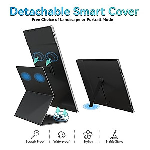 APILDELLA Portable Monitor 12’’ Laptop Monitor Extender USB C HDMI, FHD Travel Monitor Plug&Play Laptop Screen/Smart Cover, External Monitor for Laptop PC Phone Mac Switch Xbox PS4