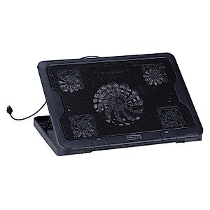 Mikikit Laptop Fan Cooler Portable Fan Notebook Cooler C5 Laptop Cooling Pad Portable Laptop Cooler