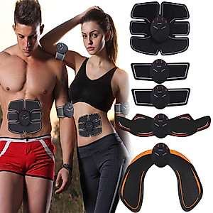 Jenylu Abdominal Muscle Toner, AB Training Workout Belt for Men Woman Abdomen/Arm/Leg Home Office Exercise