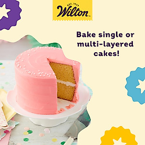 Wilton Perfect Results Premium 6-inch Non-Stick Round Cake Pan Set, 2-Piece, Steel