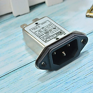 Comimark EMI RFI Filter AC 250V 10A CW1D-10A-T Suppressor Power Line Noise Filter (1Pcs)