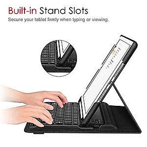 Fintie Keyboard Case for iPad 9th / 8th / 7th Generation (2021/2020/2019 Model) 10.2 Inch, 360 Degree Rotating Smart Stand Cover w/Pencil Holder, Built-in Wireless Bluetooth Keyboard, Black