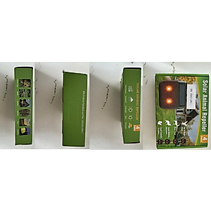 4Pcs Solar Nocturnal Animal Repeller Predator Control Light Coyote Repellent Devices with LED Lights Outdoor Night Guard Animal Predator Repellent for Deer,Cat,Coyote from Yard Farm&Chicken Coop (Red)