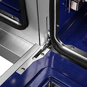 Forno 48-inch French Door Gas Range with 1 Sealed Dual-Ring Brass Burner 20K BTU - 4.32 Cu.Ft Convection Fan Oven 30,000 BTU - Modern Design Kitchen Range with Air Fryer Basket, Rack & Drip Pan