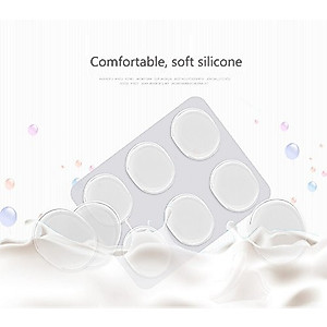 Gel Heel Pads [12 PCS] Soft High Heel Pads Shoe Pads Silicone Gel Heel Cushion Inserts for Women Foot Care Shoe Inserts Pad Insoles, Prevent Back Heel Pain and Improve Loose Shoe Fit, Self-Adhesive