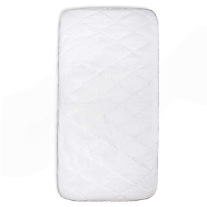 Babydoll Bedding Bassinet Waterproof Mattress Protector, 17" x 31"