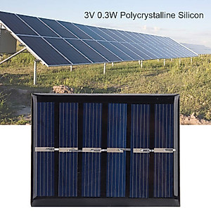 4Pcs 3V 0.3W Polycrystalline Silicon DIY Safety Solar Power Charging Panel with Cable 65x48mm