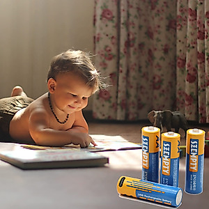 SZEMPTY Lithium 1.5V Rechargeable Batteries AA, Li-ion USB AA Battery 2600mWh with 2 in 1 Type C Charging Cable,Quick Charge in 2 Hours, Pack of 2