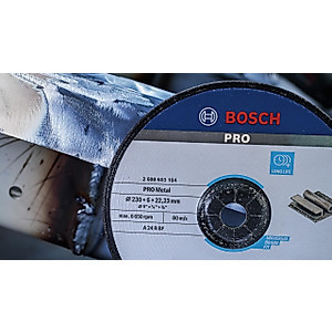 Bosch 2608600315 Metal Grinding Disc, 180mm x 6mm x 22.23mm, Blue