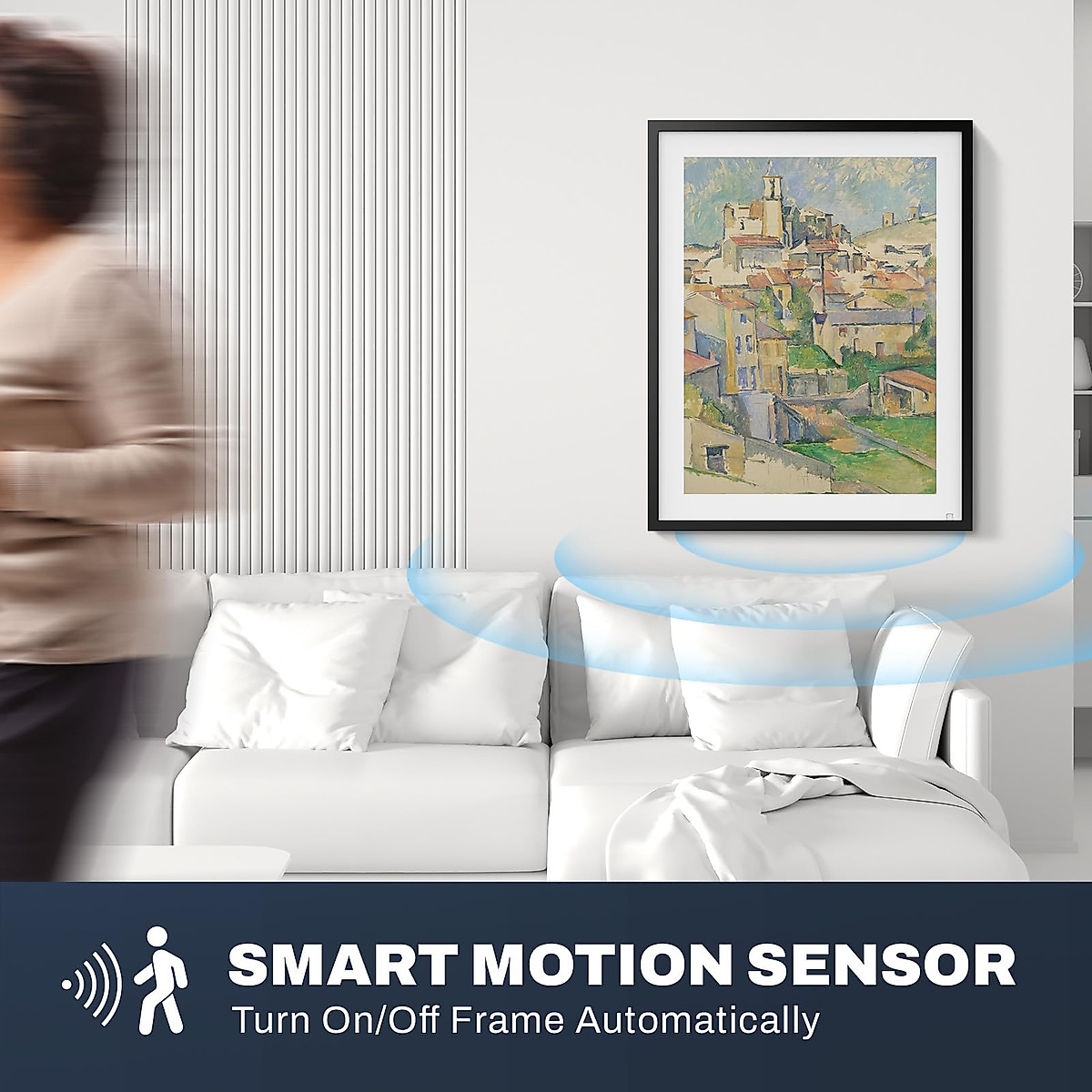 Arktronic 16.7 Inch Extra Large Digital Picture Frame WiFi 32GB, Electronic Photo Frame HD Touch Screen, Motion Sensor, Instantly Share Photos/Videos via App & Email, for Mom