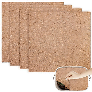 4 Pieces Worm Blanket,2 ftx2 ft Worm Blankets for CompostBin,Jute Fibre Worm Compost Blanket Fits Most Worm Bin Worm Farm for Keeping Worms Dark,Moist