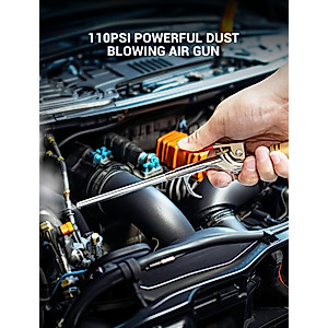 SARDVISA 20 Pcs Air Tool Kit, Air Compressor Kit with 1/4" NPT Quick Connect Coupler & Plug/Tire Air Chucks/Tire Gauge/Air Nozzles/Air Hose Fittings, Pneumatic Tools for Air Compressor Accessories