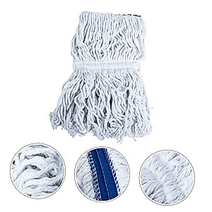 Yardwe Replaceable Mop Head Floor Mops Commercial Mop Microfiber Mop Head Dry Mop Pads Cleaning Mop Head Replacement String Mop Refills Cleaning Mop Cloth Convenient Mop Refill Plastic
