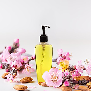 Cornucopia 8-Ounce Clear Oval-Shaped Plastic Lotion Bottles w/Pump Dispensers (8-Pack); Empty Containers for Lotion, Liquid Soap, Baby Care, Hand Care