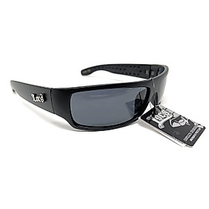 Black Locs OG Gangster Cholo Narrow Rectangular Sunglasses