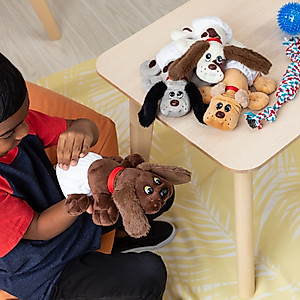 Basic Fun Pound Puppies Newborns Plush - Light Brown Rumple Skin (Fuzzy Ears) Small