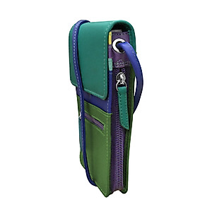 ili New York Organizer on a String - Crossbody Bags for Women - Genuine Leather Crossbody Bags for Women with RFID Blocking Protection