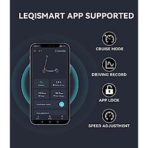 MEGAWHEELS Electric Scooter Adults, 9" Pneumatic Tubeless Tires, 15.5 Miles Range with 250W Motor, 15.5MPH Foldable Commuting E Scooter for Adults