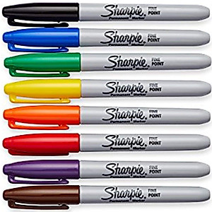 Sharpie Permanent Marker Fine Tip [30217PP] 8 Count (Pack of 3) 24 Markers Total