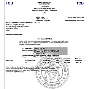Retekess TR509 FM Transmitter for Church, FCC Certified FM Broadcast Transmitter, Long Range Stereo Mini Radio Station for Drive-in Movie, Church Parking Lot, Lights Fireworks Show