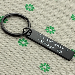 Kivosliviz Officer Gifts Keychain I Got Your 6 Police Wife Keychain Law Enforcement Gifts for Him Police Keychain for Boyfriend Police Officer Keychain
