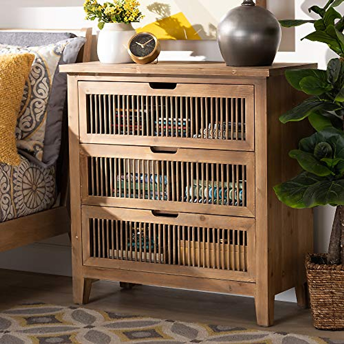 Baxton Studio Chests, Brown