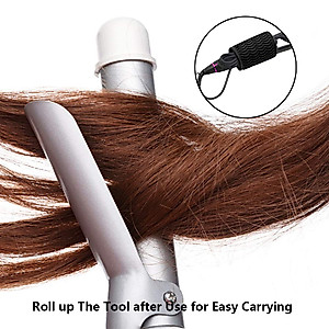 HeatHeat Resistant Silicone Mat Pouch for Flat Iron, Curler Wand, Hot Waver, Salon Tools Appliances, Portable Styling Heat mat, Curling Iron pad Cover, Hair Straightener Travel Bag Case (1Pink)