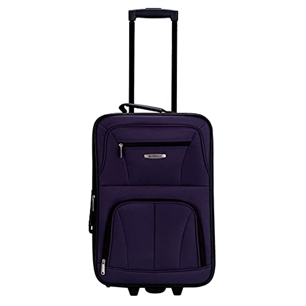 Rockland Fashion Expandable Softside Upright Luggage Set, Purple, 2-Piece (14/19)