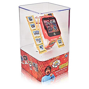 Accutime Kids Ryan's World Red Educational, Touchscreen Smart Watch Toy for Boys, Girls, Toddlers - Selfie Cam, Learning Games, Alarm, Calculator, Pedometer and More, 7Model: RYW4005AZ
