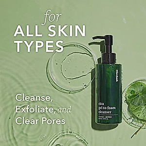 Cica Sensitive Skin Face Wash Cleanser - Korean Facial Cleansing Foaming Gel & Makeup Remover, Exfoliating, Acne, Great for Oily Skin
