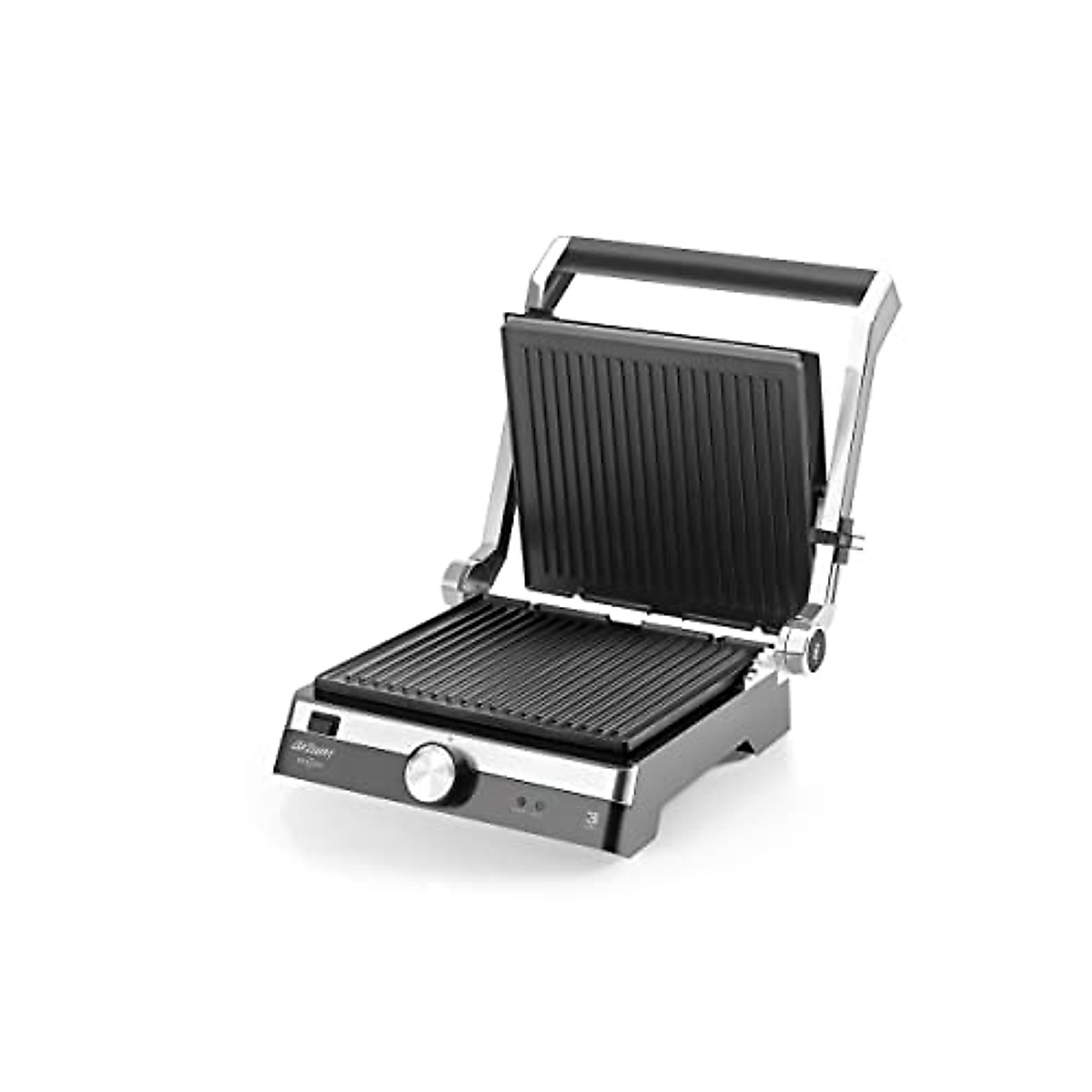Arzum Panini Press, Sandwich Maker, Electric Indoor Grill, Stainless Steel Top Surface, Non-stick Die-cast Aluminium Plates, Upright Storage, Opens 180 degrees, 6 Slices, 1500W, Large (AR2023-UL)