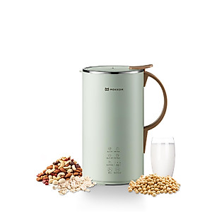 MOKKOM Automatic Nut Milk Maker, 20 oz Soy Milk Maker, Homemade Almond, Oat, Coconut, Soy, Plant-Based Milk and Dairy Free Beverages, Almond Milk Maker with Delay Start/Boild Water/Self Clean - Green