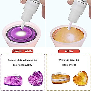 Alcohol Ink Set - 24 Vibrant Colors Alcohol Ink for Epoxy Resin, High Concentrated Alcohol-Based Ink for Resin Petri Dish, Tumbler Making, Coaster, Painting, Ceramic, Glass, Metal - 0.35oz/10ml Each