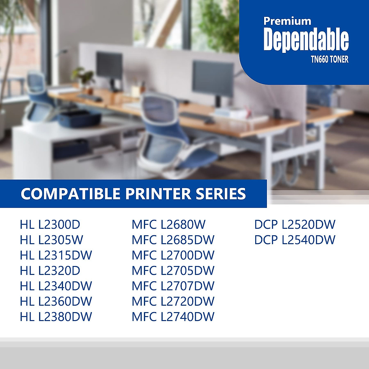 TN660 High-Yield Black Toner Cartridge, TN660 4PK, Replacement for Brother TN-660 TN-630 Toner for HL-L2300D HL-L2380DW HL-L2320D DCP-L2540DW HL-L2340DW HL-L2360DW MFC-L2720DW Printer…