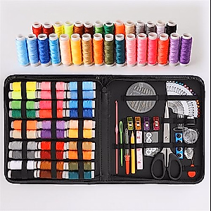 IRDFWH 30 Thread Volume Easy to Carry Home Travel Sewing Kit Sewing Repair Sewing Set Combination 112 Pieces