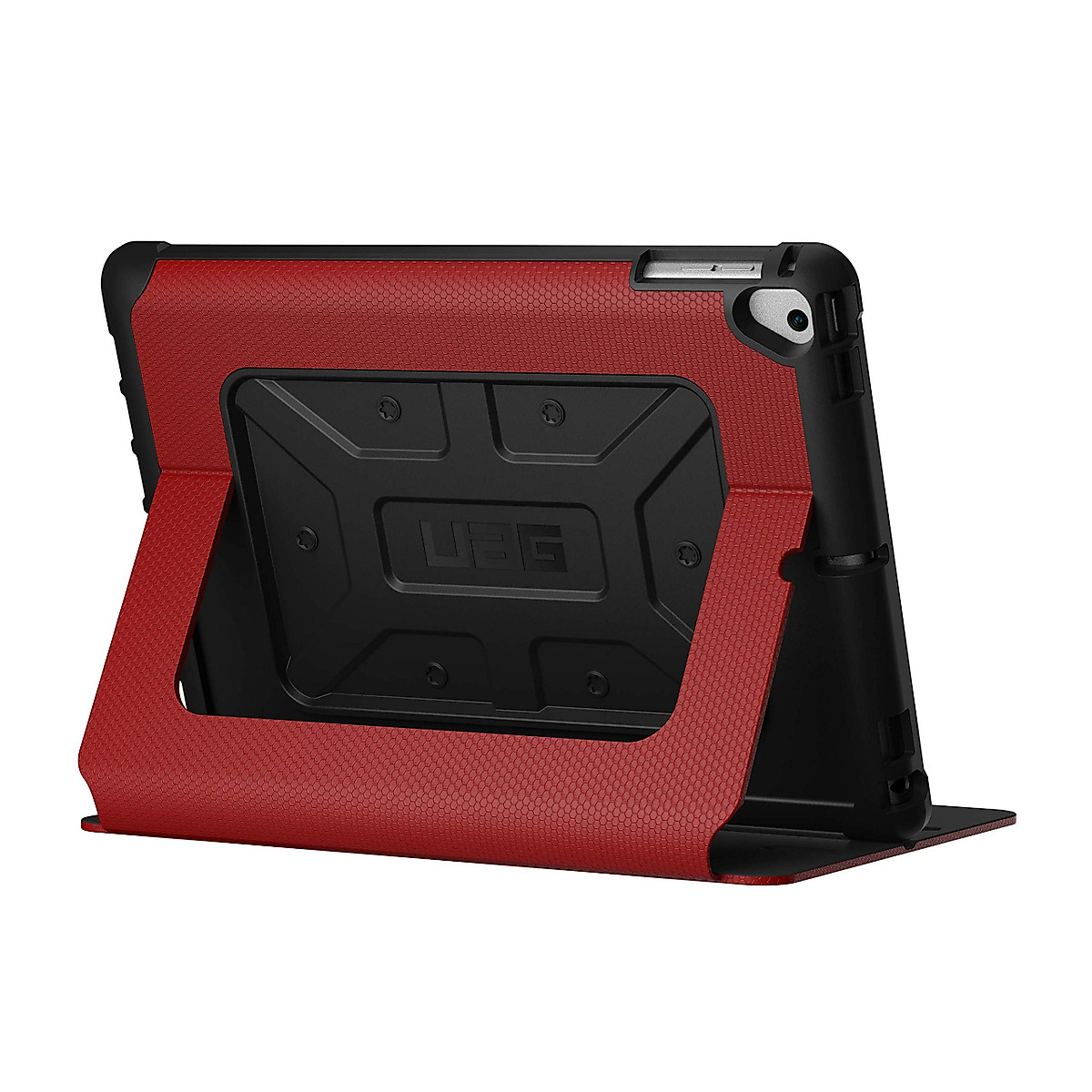 URBAN ARMOR GEAR UAG Designed for iPad 9.7 Universal Case - iPad 9.7 (2017 5th Gen & 2018 6th Gen), iPad Pro 9.7, iPad Air 1/Air 2 Metropolis Folio Rugged Military Drop Tested, Magma w/Black Logo