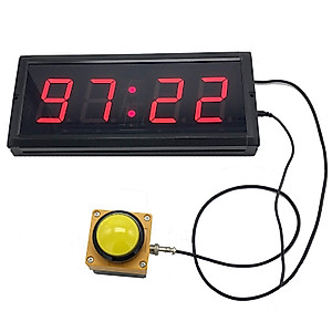 BTBSIGN 3'' Countdown Timer with Wired Button and Remote Drone Racing
