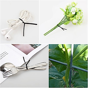 300 Pcs Twist Ties, Plastic 5" Twist Ties, Twist Ties for Bags, Wire Ties Reusable Twist Bread Ties for Household and Office Use