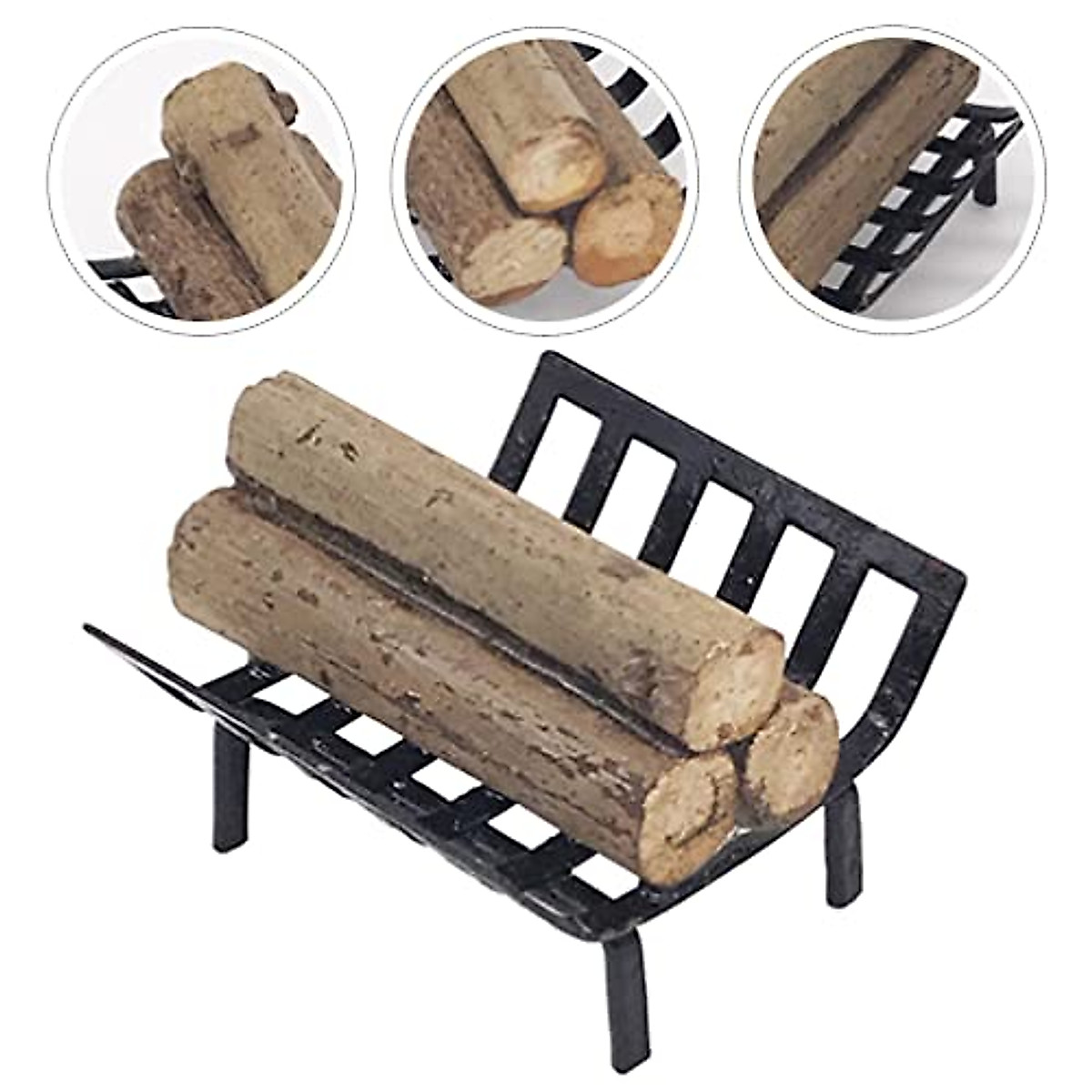 Alasum Outdoor Furniture Outdoor Furniture Miniature BBQ Grill Oven Model Roasting Cart Firewood Rack Holder 1:12 Furniture Garden Lawn Fireplace Photography Props Kids Toys Kids Toys