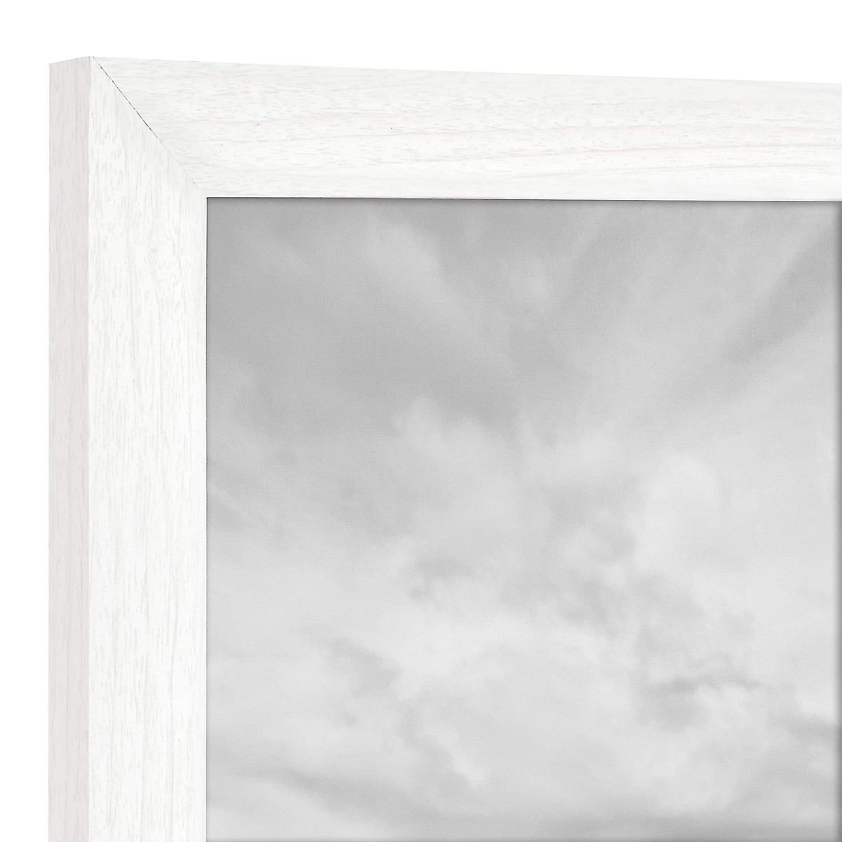 MCS Studio Gallery 18x24 Poster Frame White Woodgrain, Vertical & Horizontal Wall Hanging Large Picture Frame for Photos, Posters & Art Prints (2-Pack)