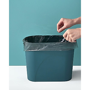 YAZEES Bathroom Small Trash Can, 3 Gallon Slim Plastic, White