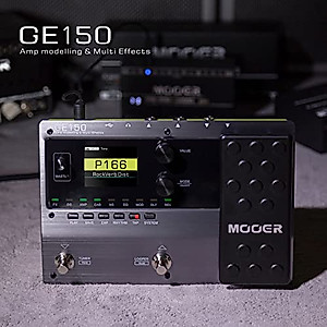 MOOER GE150 Electric Guitar Amp Modelling Multi Effects Pedal Portable Multi Effects Processor with Expression & IR Loading for Live show, Live Streaming, Home Studio, Guitar Practice