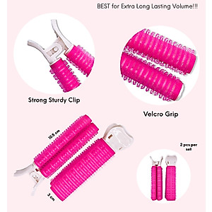 HAIR ROOT VOLUMIZING CLIP (CHERRY PINK), 2 Count (Pack of 1)
