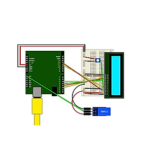 Ardest DHT11 Temperature and Humidity Sensor Module with Cable for Arduino Uno Raspberry Pi 2 3 3B RPi3 ESP-12E
